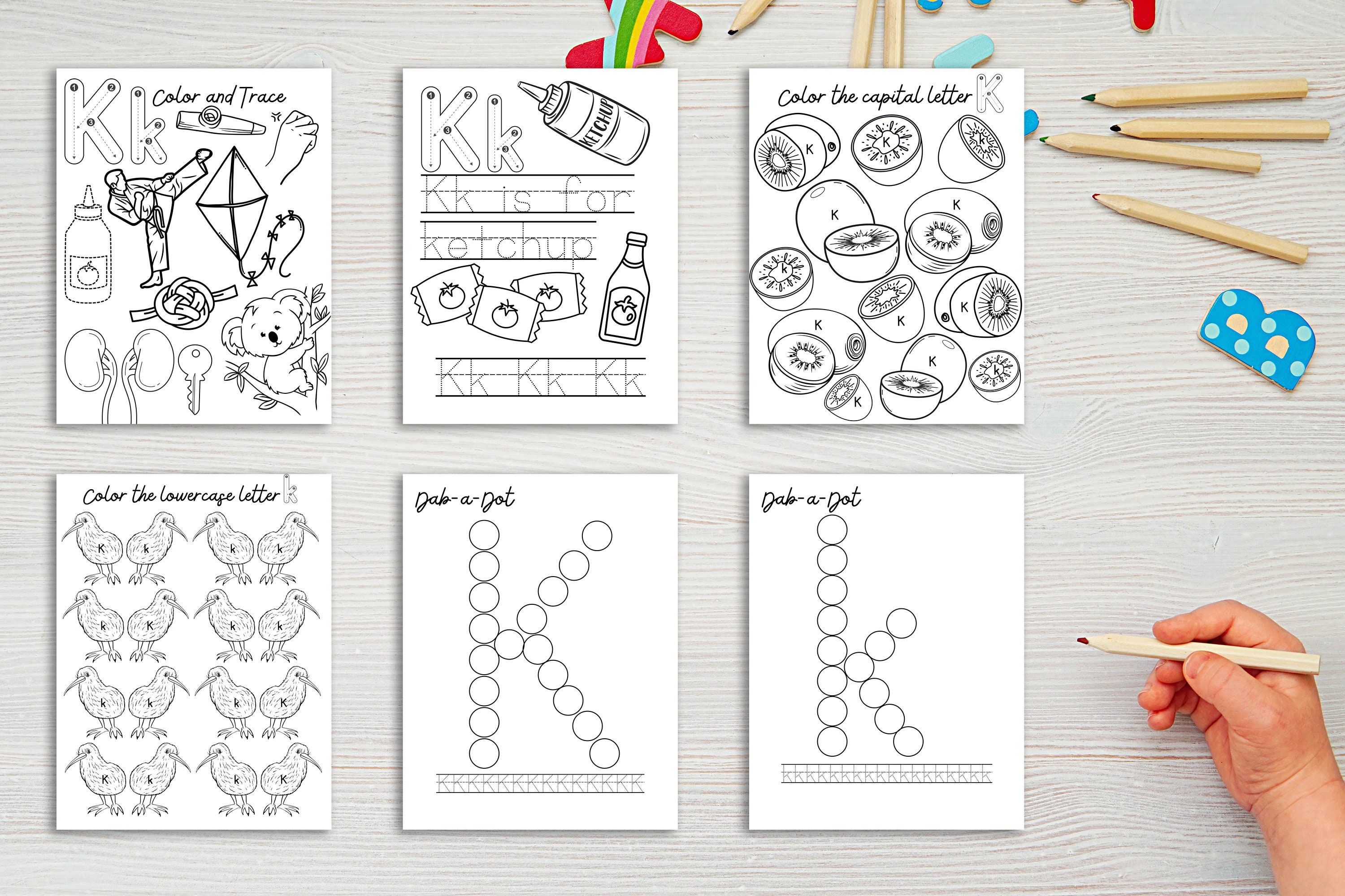 Letter of the Week K Alphabet Learning Preschool - Etsy