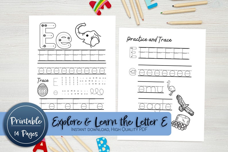 Letter of the Week E Alphabet Learning, Preschool Worksheets, Printable ...