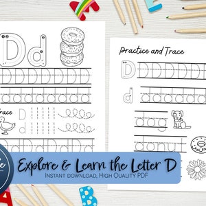 Letter of the Week D - Alphabet Learning, Preschool Worksheets ...