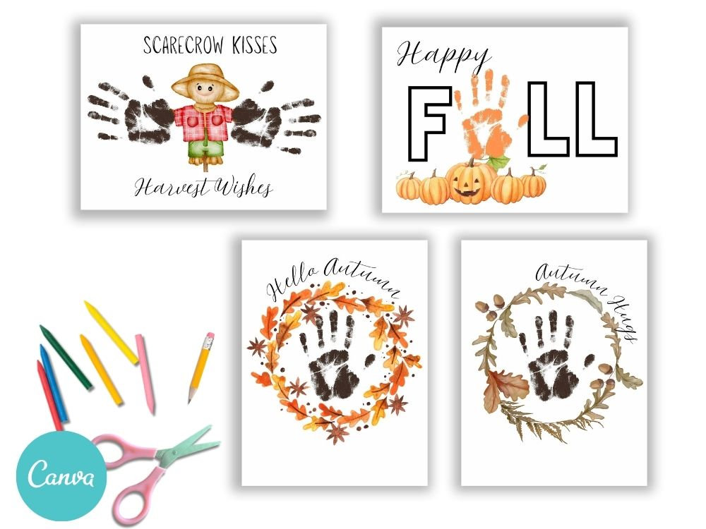 Fall Handprint Craft | Fall Handprint Art, Craft for Kids, Autumn ...