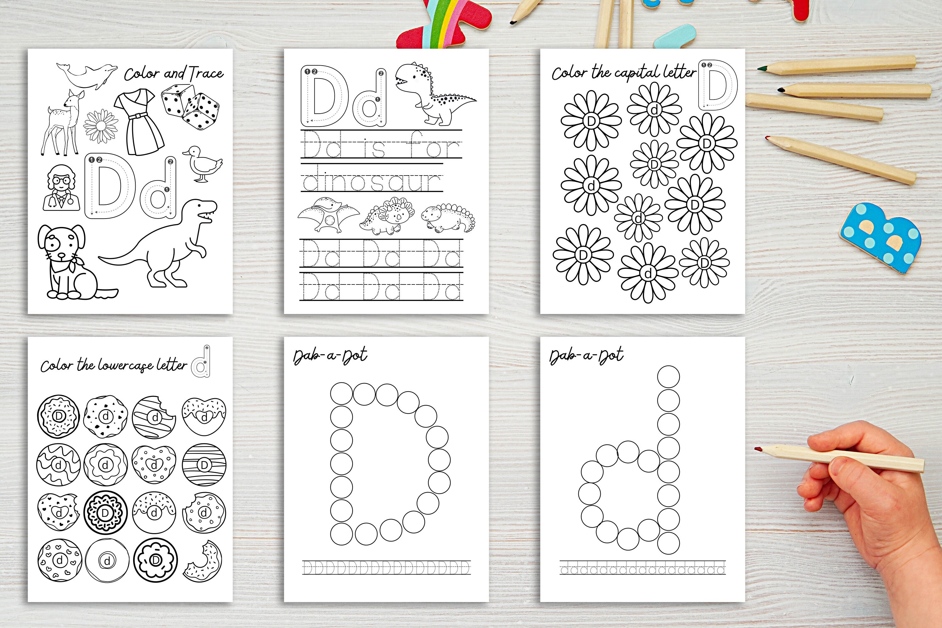 Letter of the Week D - Alphabet Learning, Preschool Worksheets ...