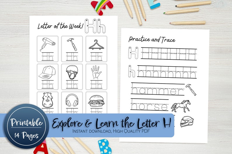 Letter of the Week H Alphabet Learning, Preschool Worksheets, Printable ...