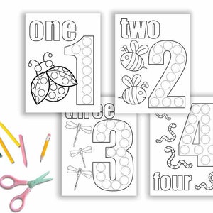 Dab A Dot Printable | Preschool Printable Activity, Coloring, Fine ...