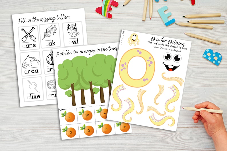 Letter of the Week O Alphabet Learning Preschool - Etsy Canada