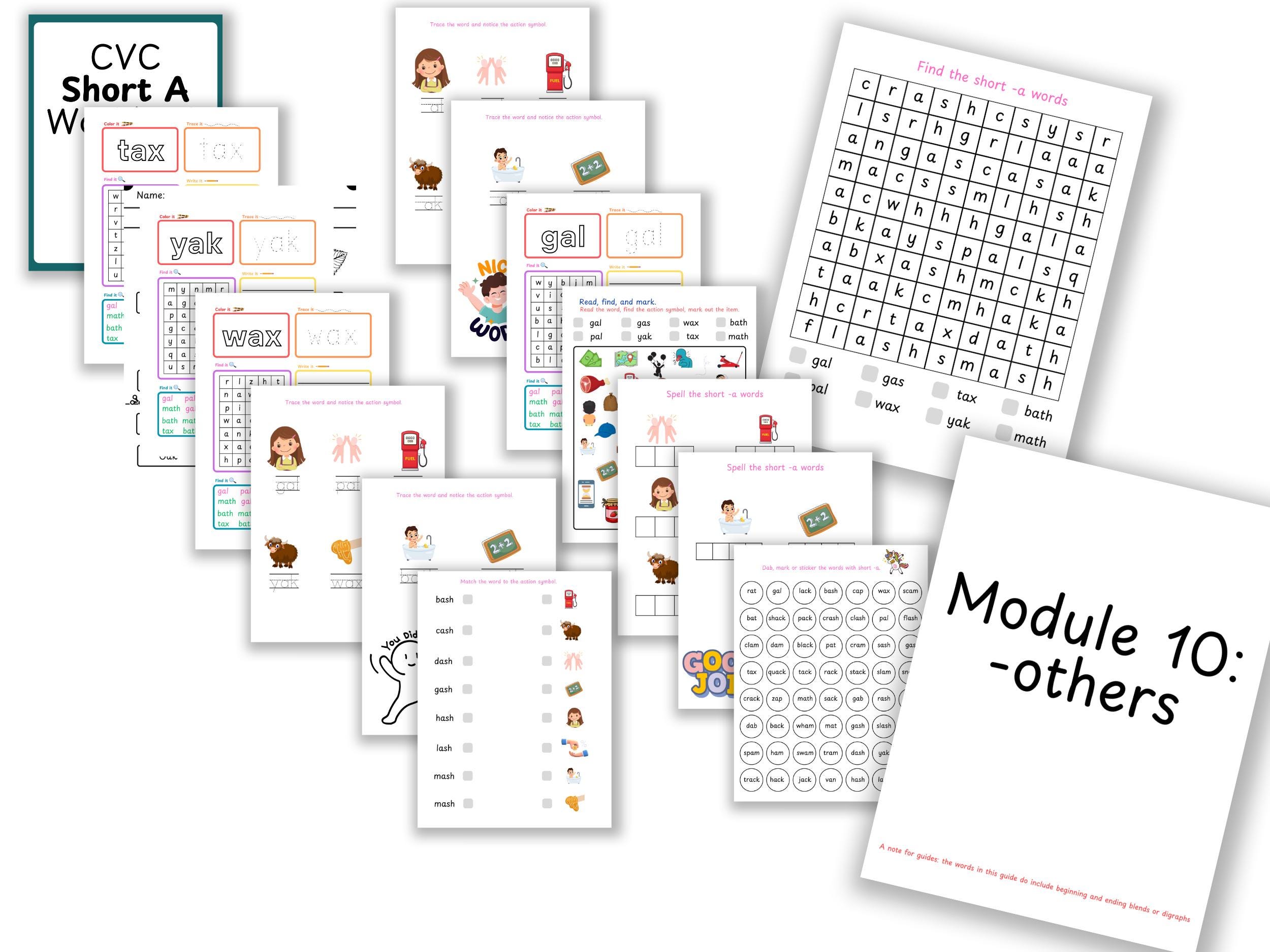 CVC Workbook| Homeschool Resources, Phonics Activity Sight Words ...
