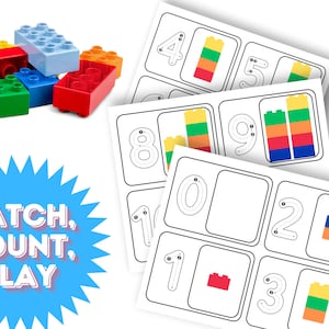 Building Brick Templates, Toddler Busy Bag Activities, Preschool ...