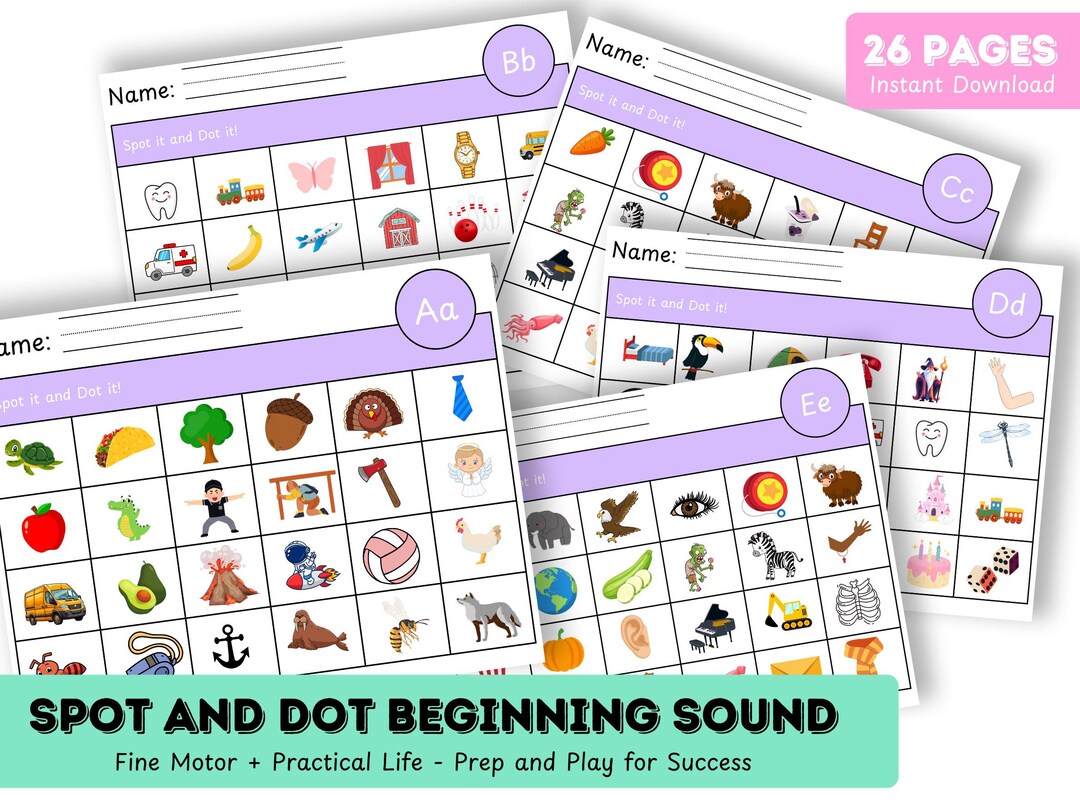 Beginning Sound Spot and Dot | Phonics CVC Amplify Phonemic Awareness ...