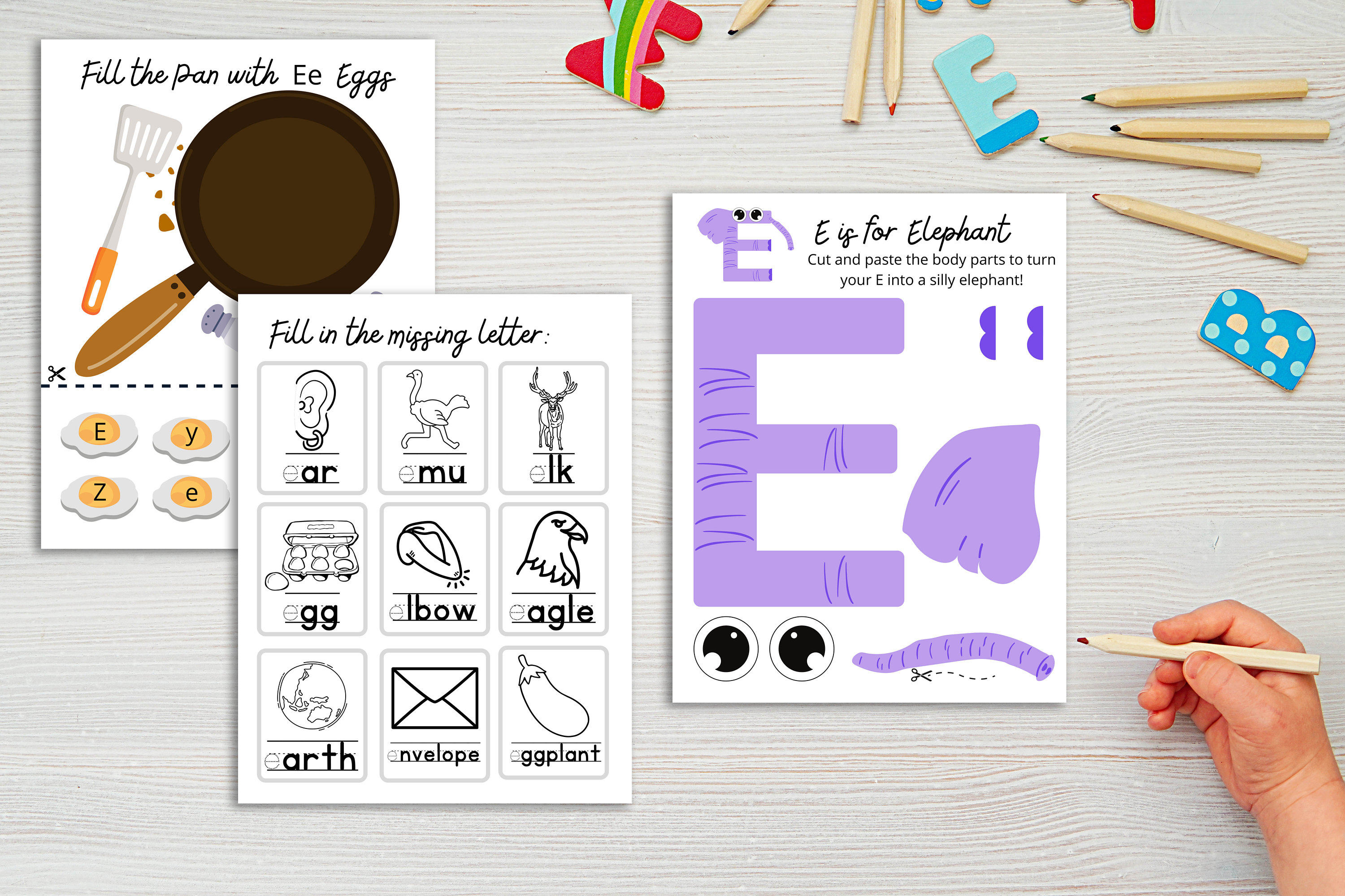 Letter of the Week E - Alphabet Learning, Preschool Worksheets ...