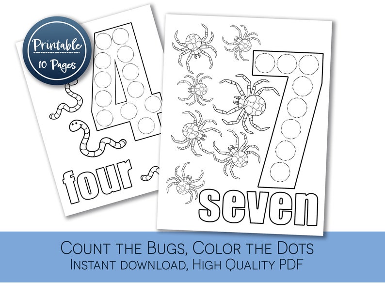 Do A Dot Printable Preschool Printable Activity Coloring - Etsy