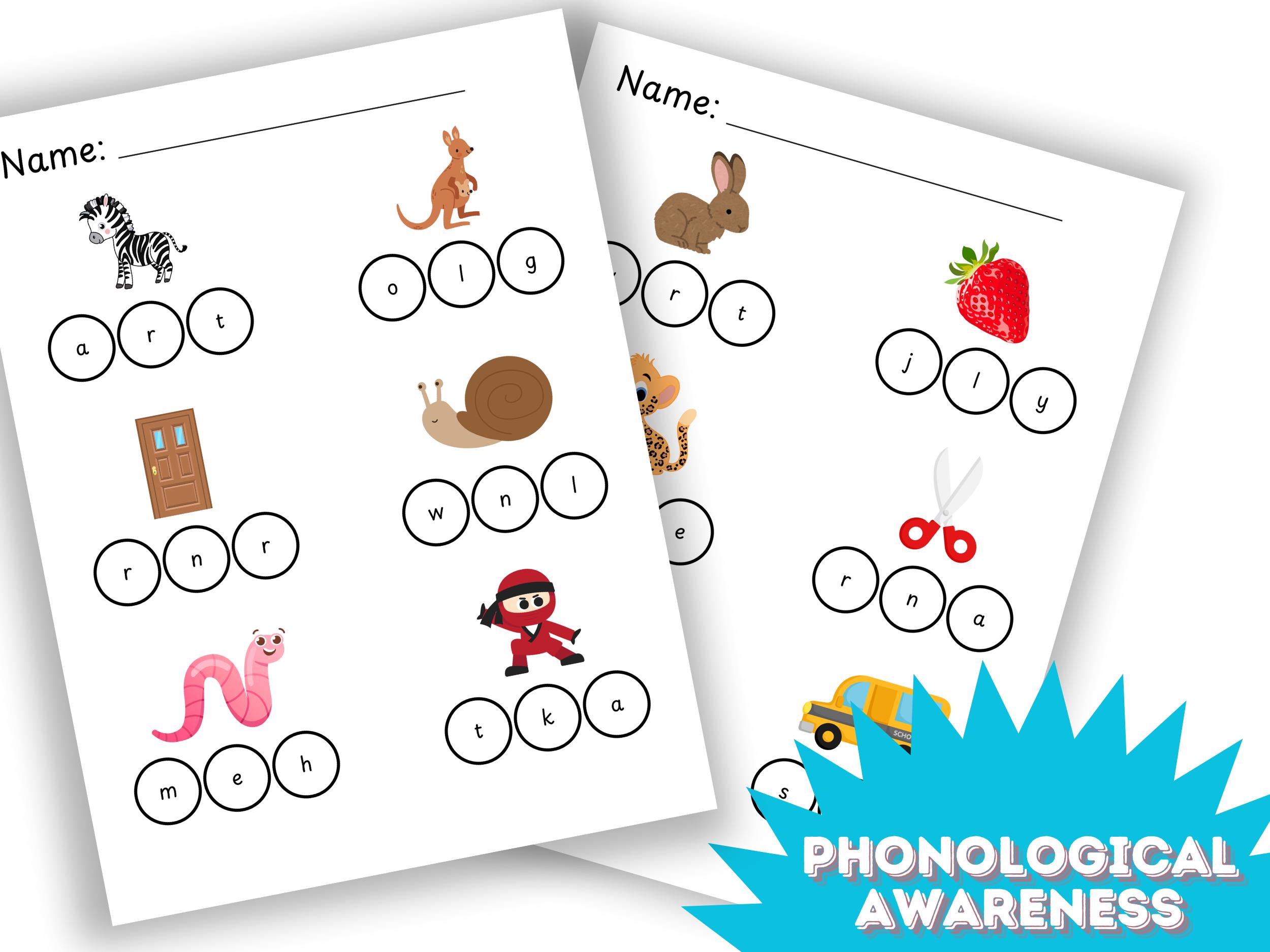 Ending Sound Worksheets | Phonics CVC Amplify Phonemic Awareness ...