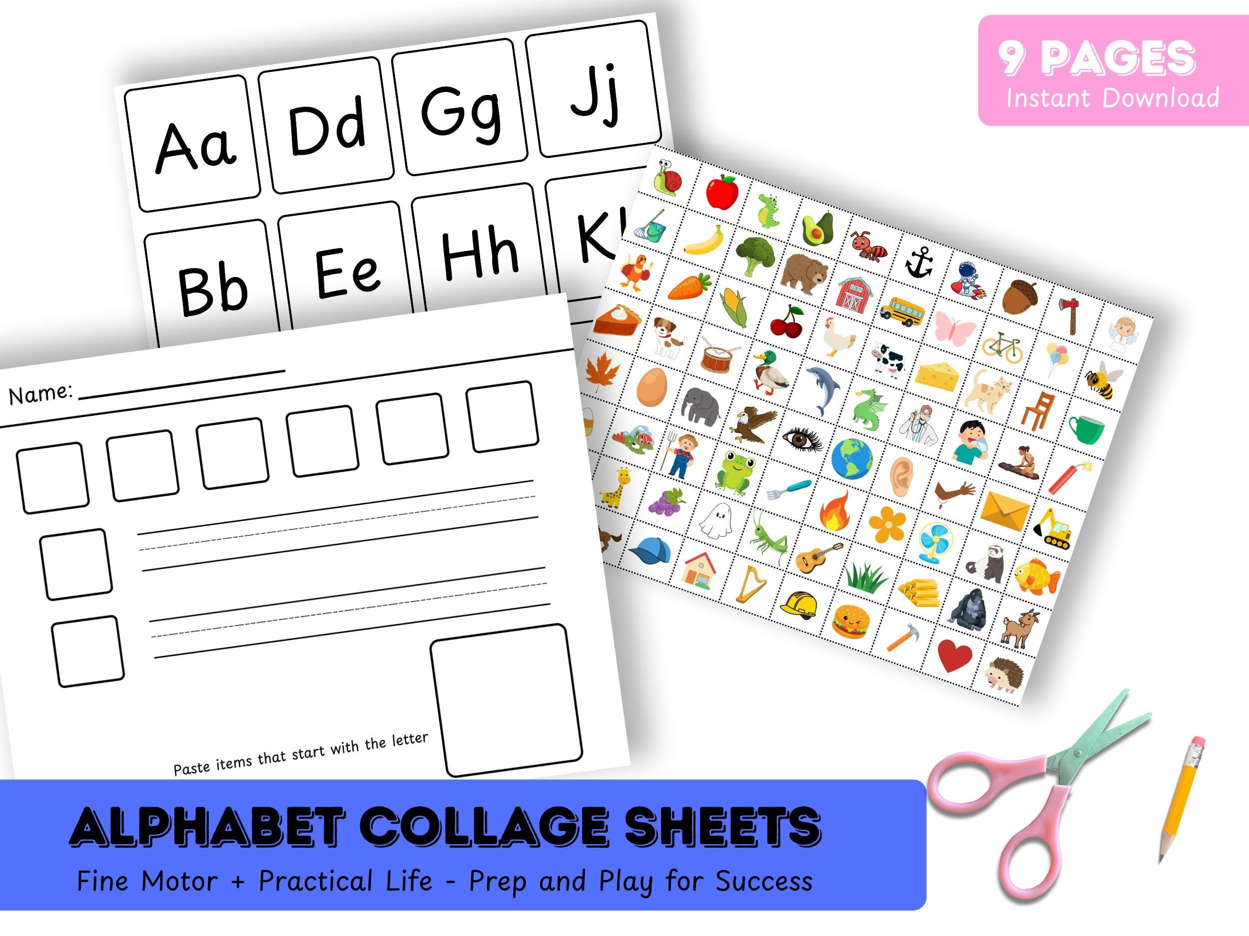 Beginning Sounds Worksheets for Kindergarten + Preschool Phonics CVC ...