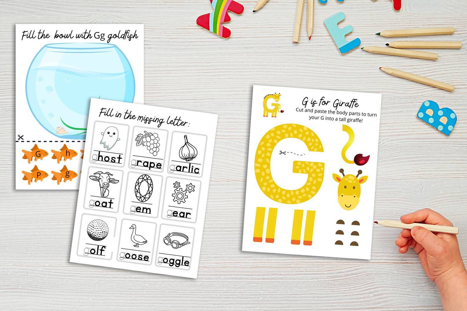 Letter of the Week G - Alphabet Learning, Preschool Worksheets ...