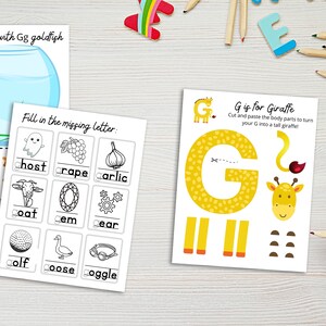 Letter of the Week G - Alphabet Learning, Preschool Worksheets ...