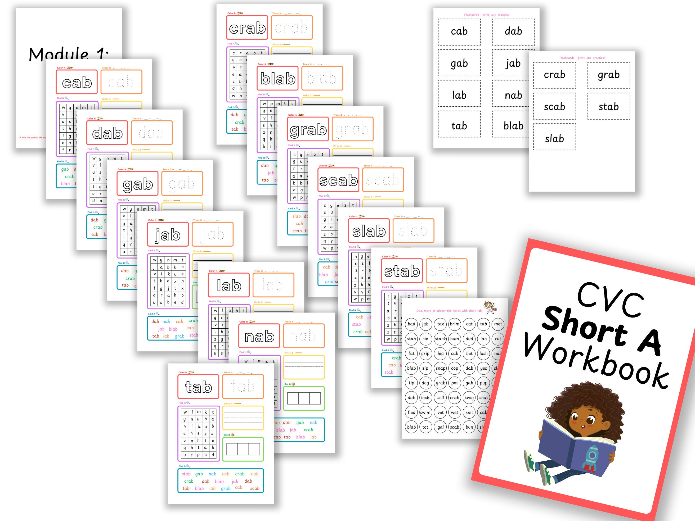 CVC Workbook| Homeschool Resources, Phonics Activity Sight Words ...