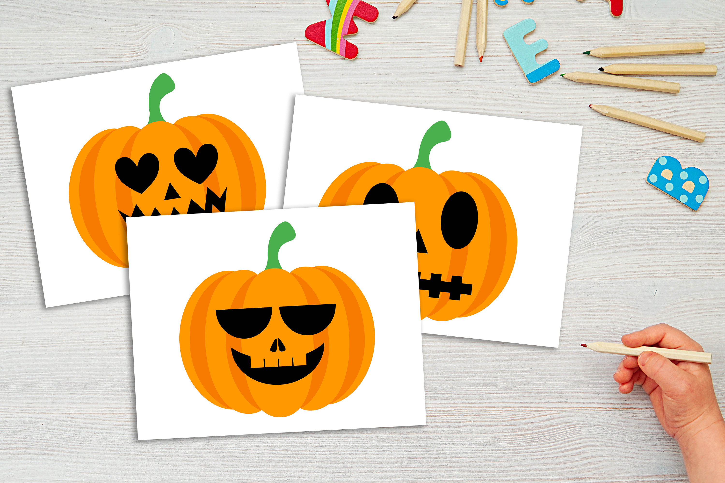Build a Pumpkin Cut and Paste Fall Activity Early Shapes - Etsy