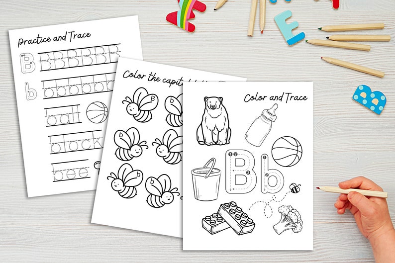 Letter of the Week B Alphabet Learning Preschool - Etsy