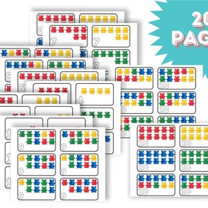 Count and Color Activity With Bear Counters Numbers 1-10, Matching ...