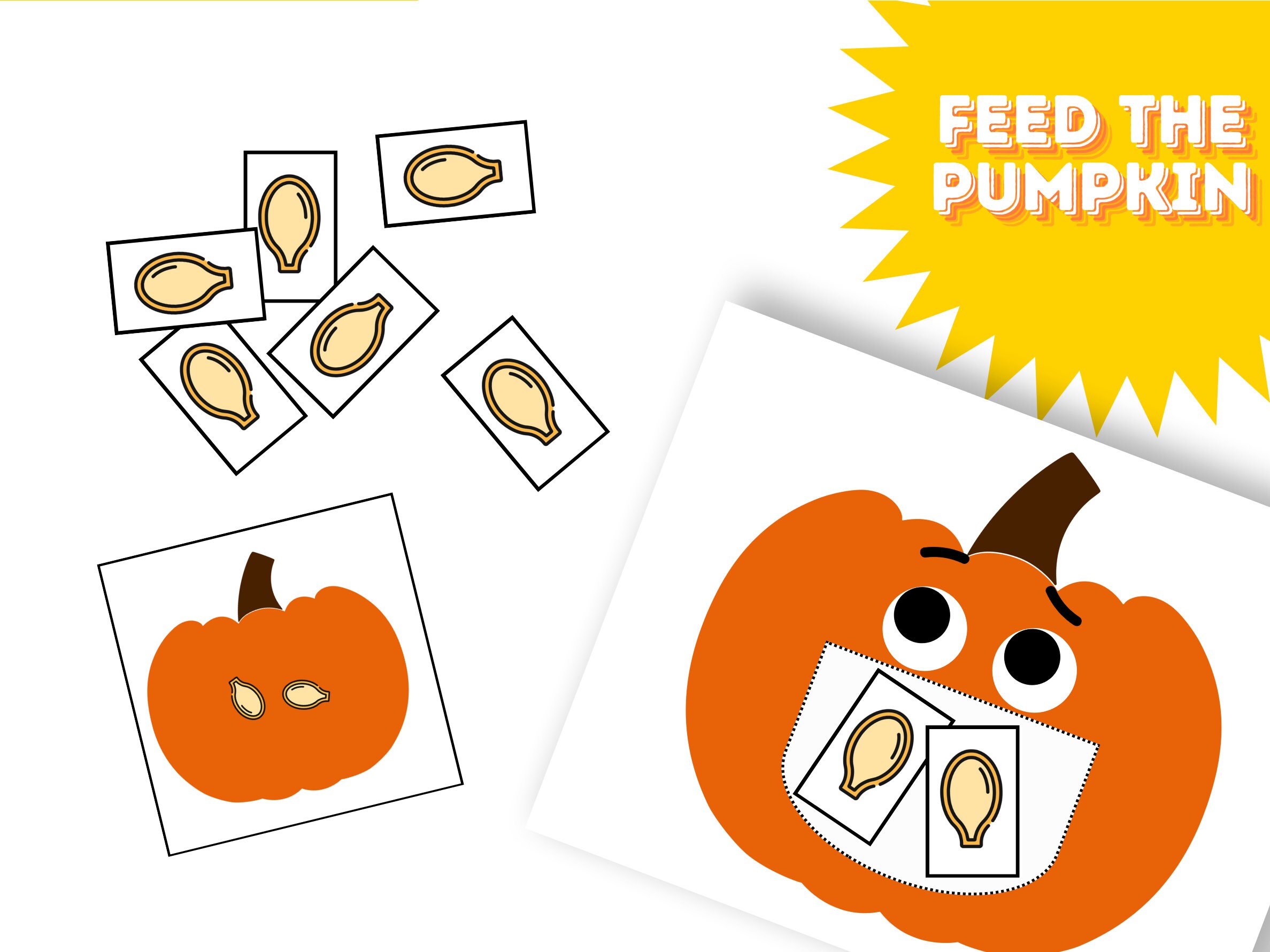 Count, Color and Snack Activity Cards Numbers 1-10, Counting Game ...