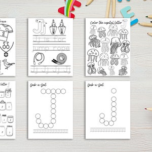 Letter of the Week J - Alphabet Learning, Preschool Worksheets ...