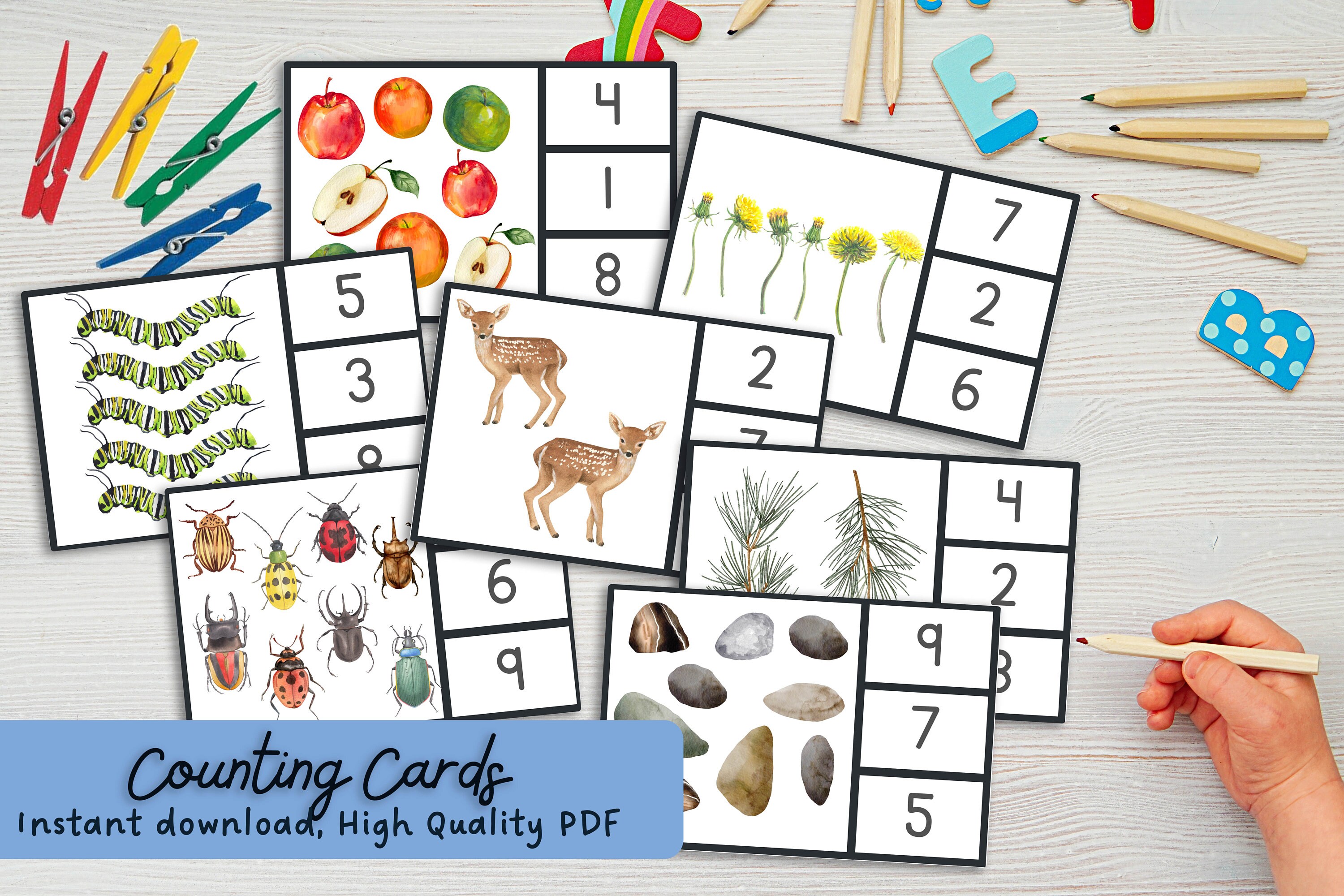 Nature Exploration | Forest School Counting Preschool Classroom Math ...