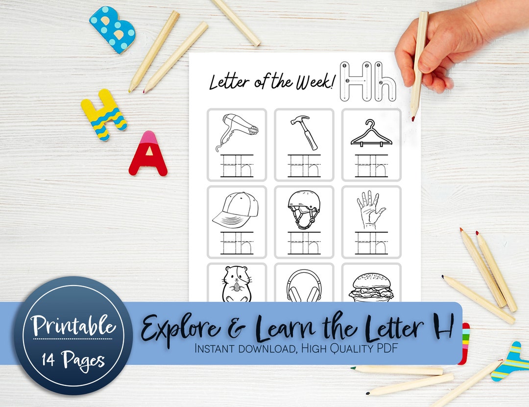 Letter of the Week H - Alphabet Learning, Preschool Worksheets ...