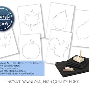 Montessori Fall Pin Punch Activity | Fine Motor Preschool Toddler ...