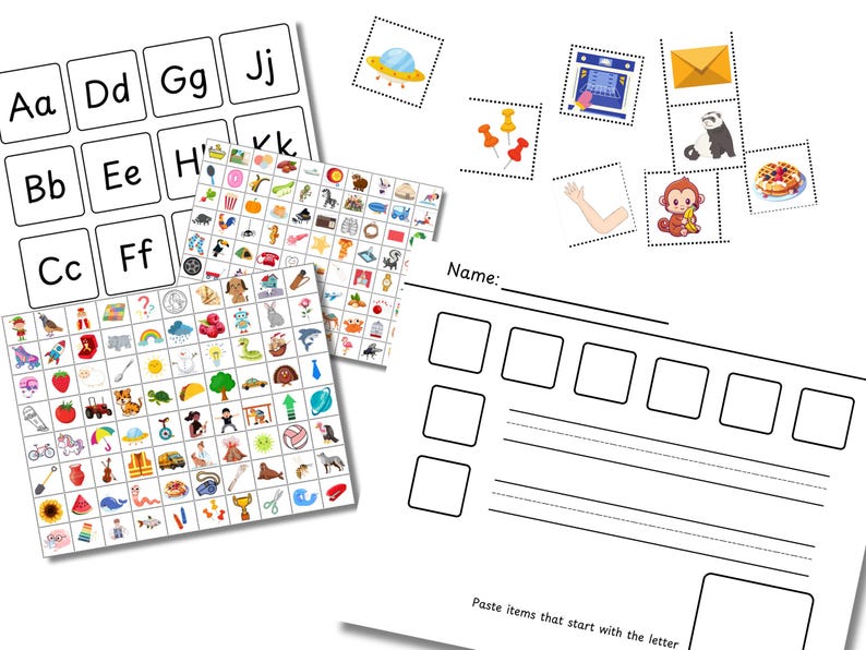Beginning Sounds Worksheets for Kindergarten + Preschool Phonics CVC ...