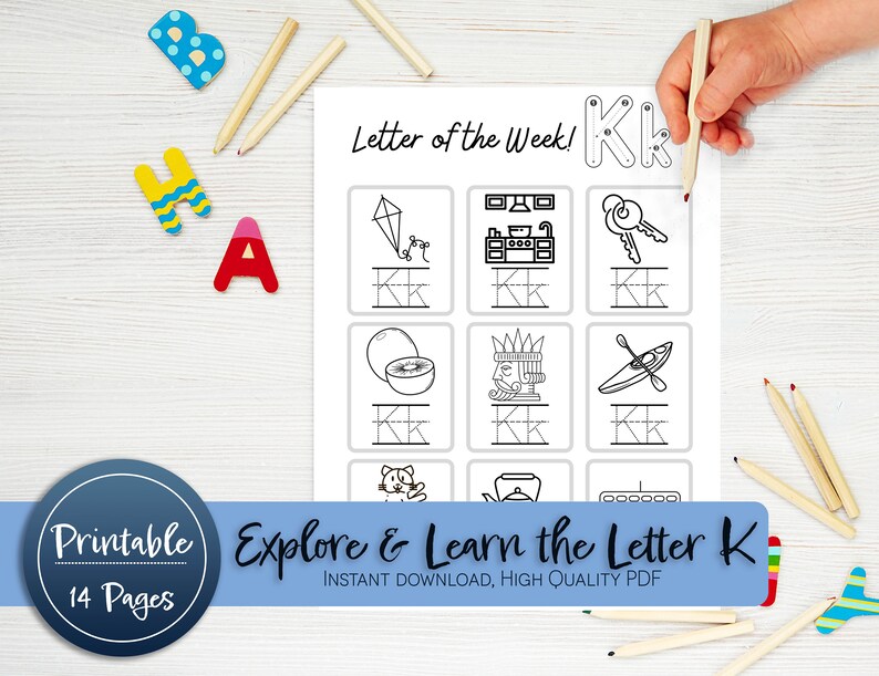 Letter of the Week K - Alphabet Learning, Preschool Worksheets ...