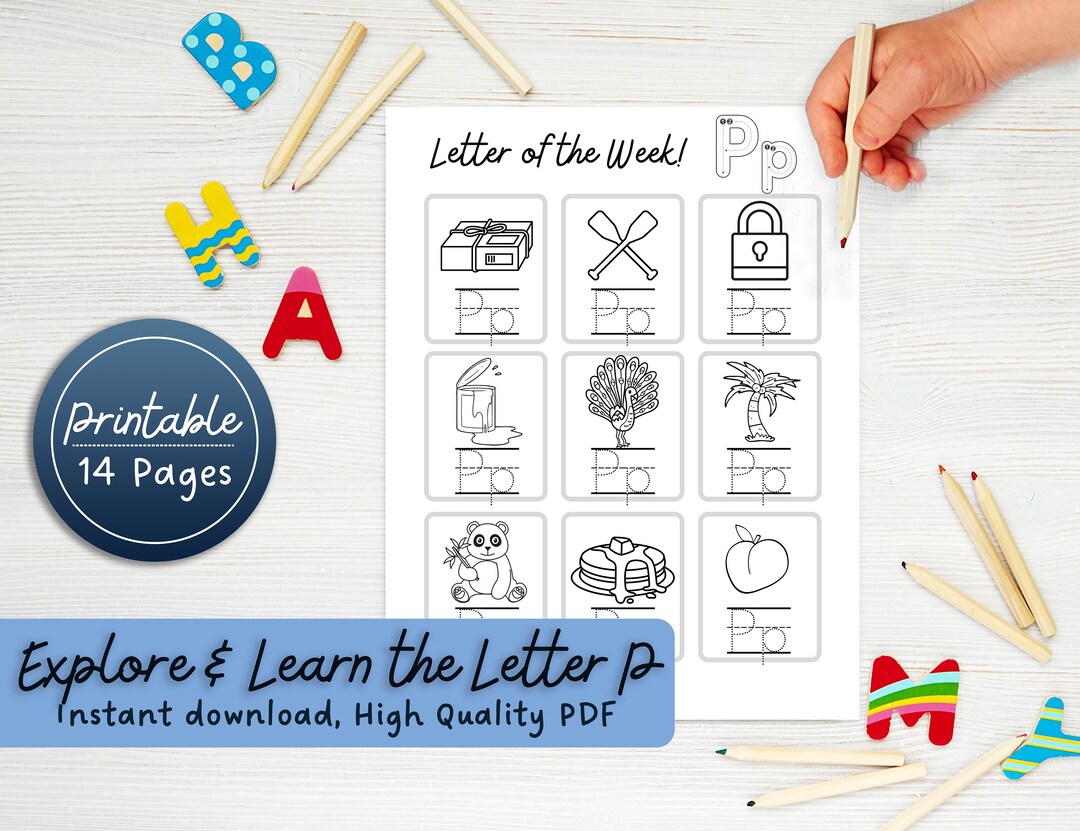 Letter of the Week P - Alphabet Learning, Preschool Worksheets ...