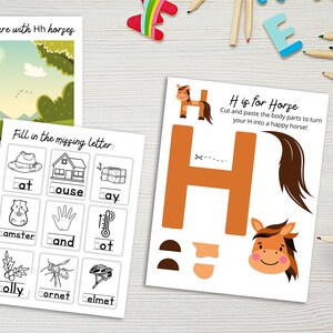 Letter of the Week H - Alphabet Learning, Preschool Worksheets ...