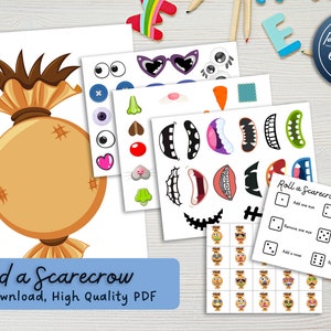 Build a Scarecrow | Cut and Paste Fall Activity Cutting Practice ...