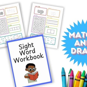 Sight Word Workbook | Fry's 100, Educational Activities Preschool ...