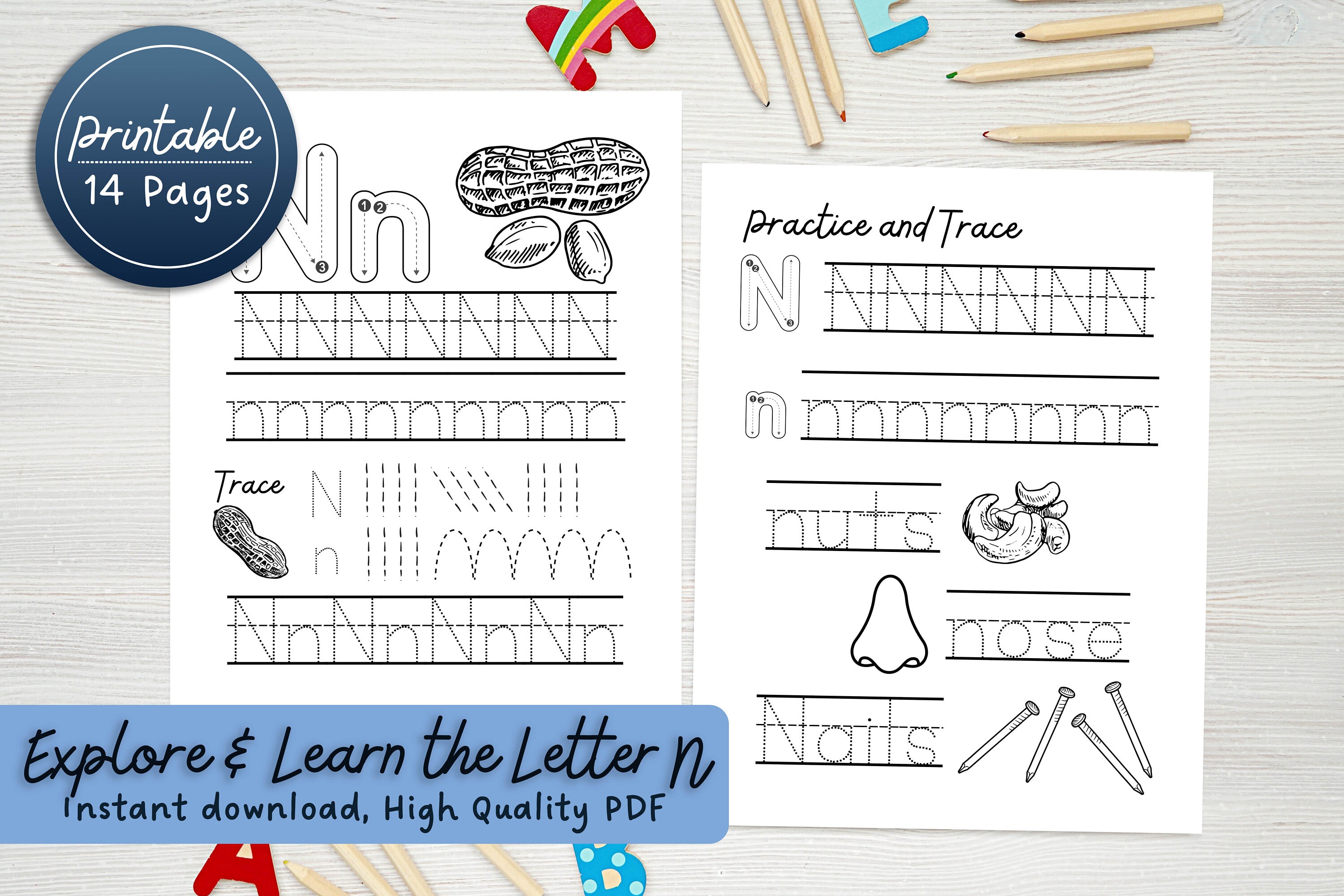 Letter of the Week N Alphabet Learning, Preschool Worksheets, Printable ...