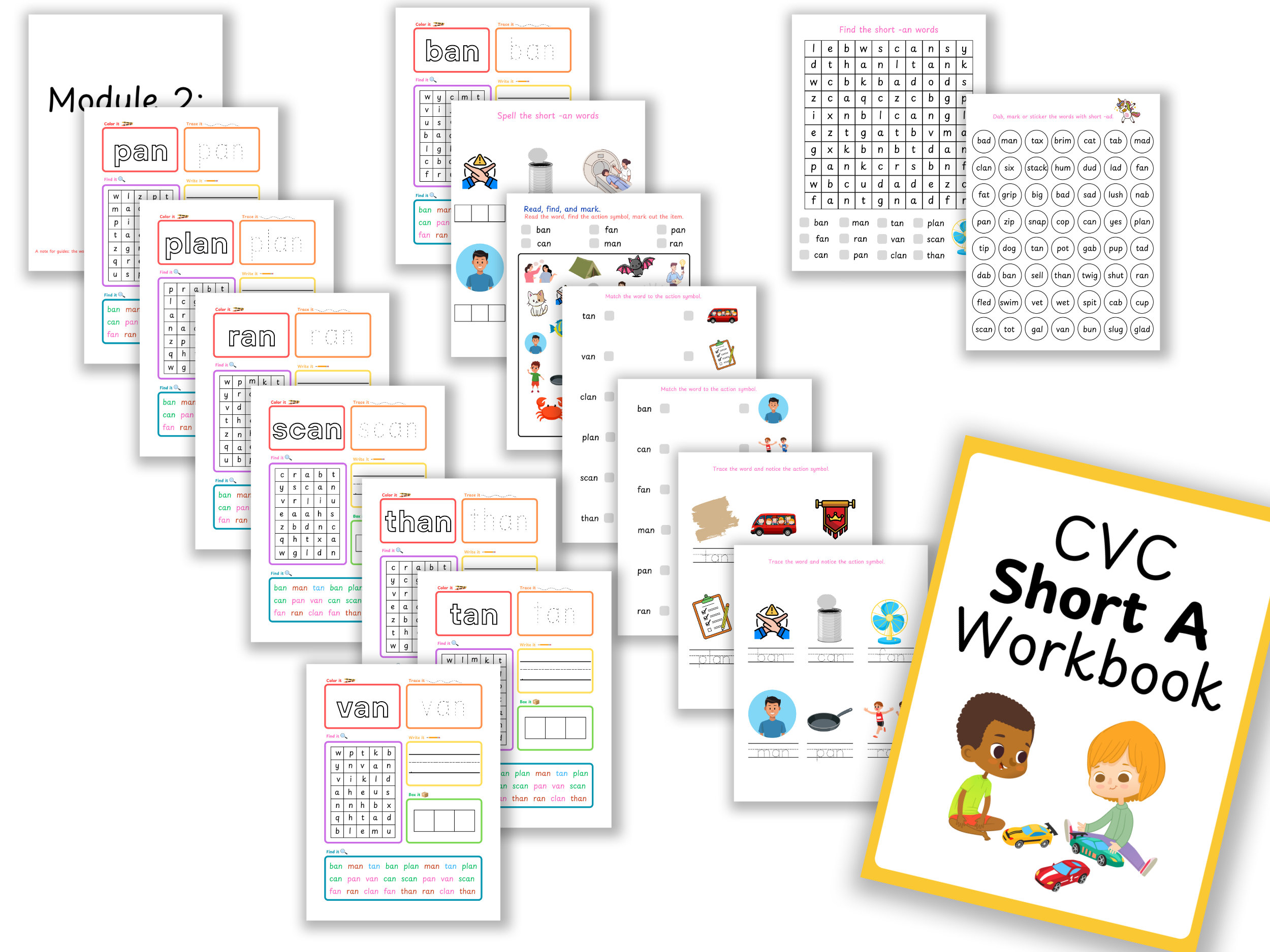 CVC Workbook| Homeschool Resources, Phonics Activity Sight Words ...