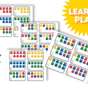 Count and Color Activity With Bear Counters Numbers 1-10, Matching ...