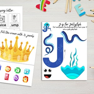 Letter of the Week J - Alphabet Learning, Preschool Worksheets ...