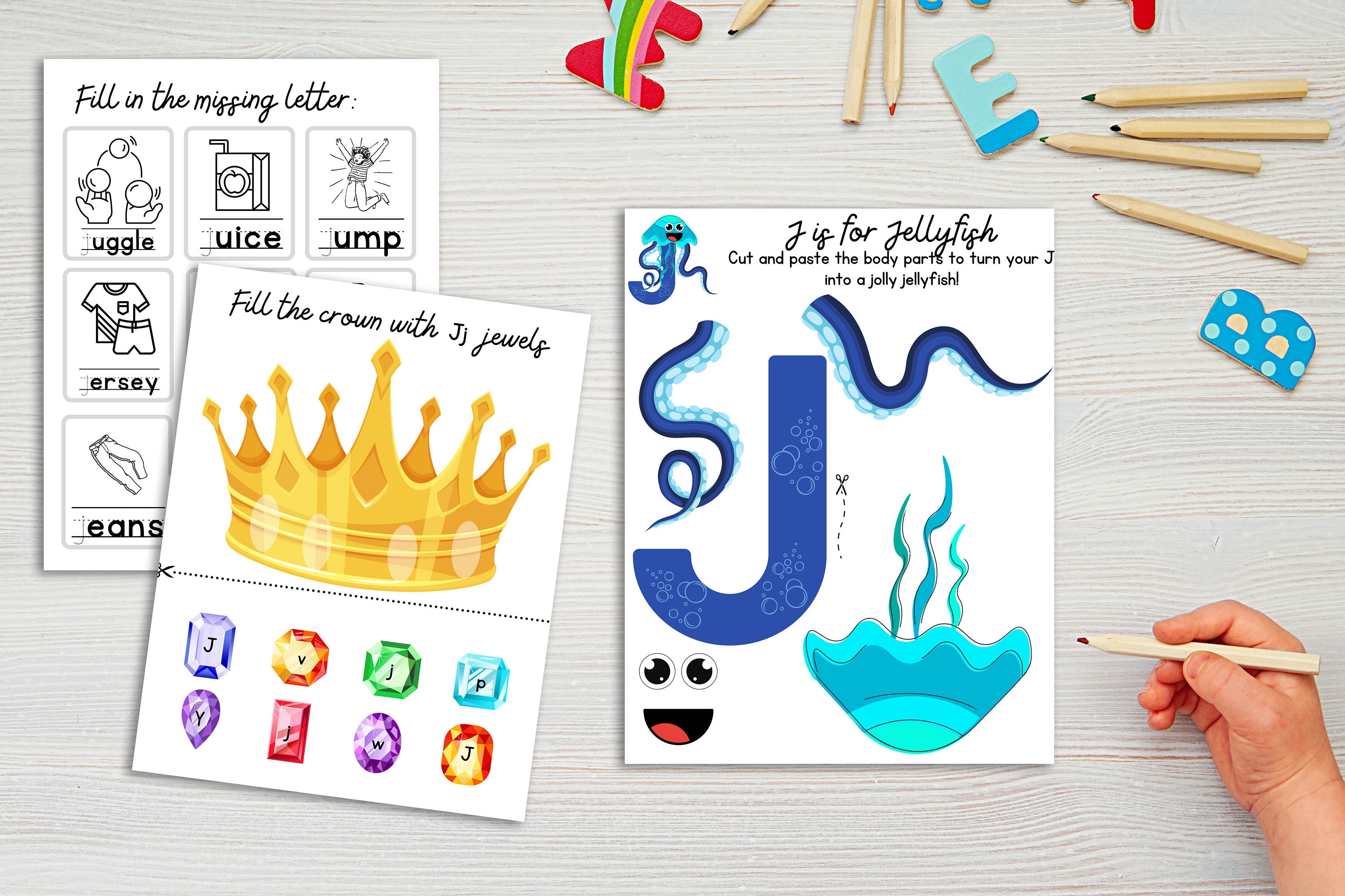 Letter of the Week J Alphabet Learning, Preschool Worksheets, Printable ...