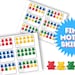 Count and Color Activity With Bear Counters Numbers 1-10, Matching ...