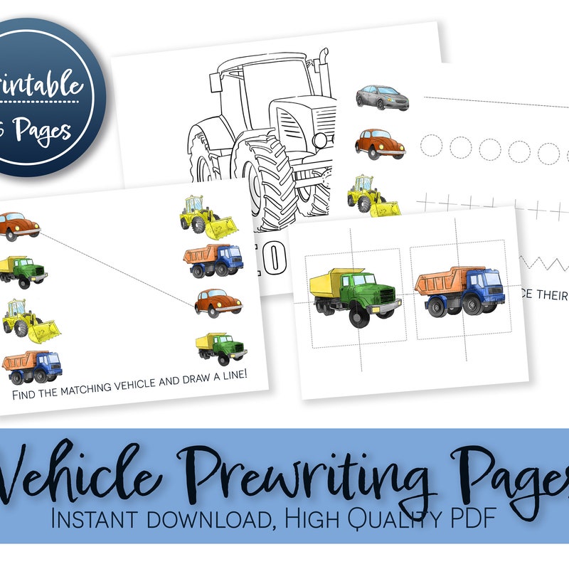 Quiet Book Vehicles - Etsy