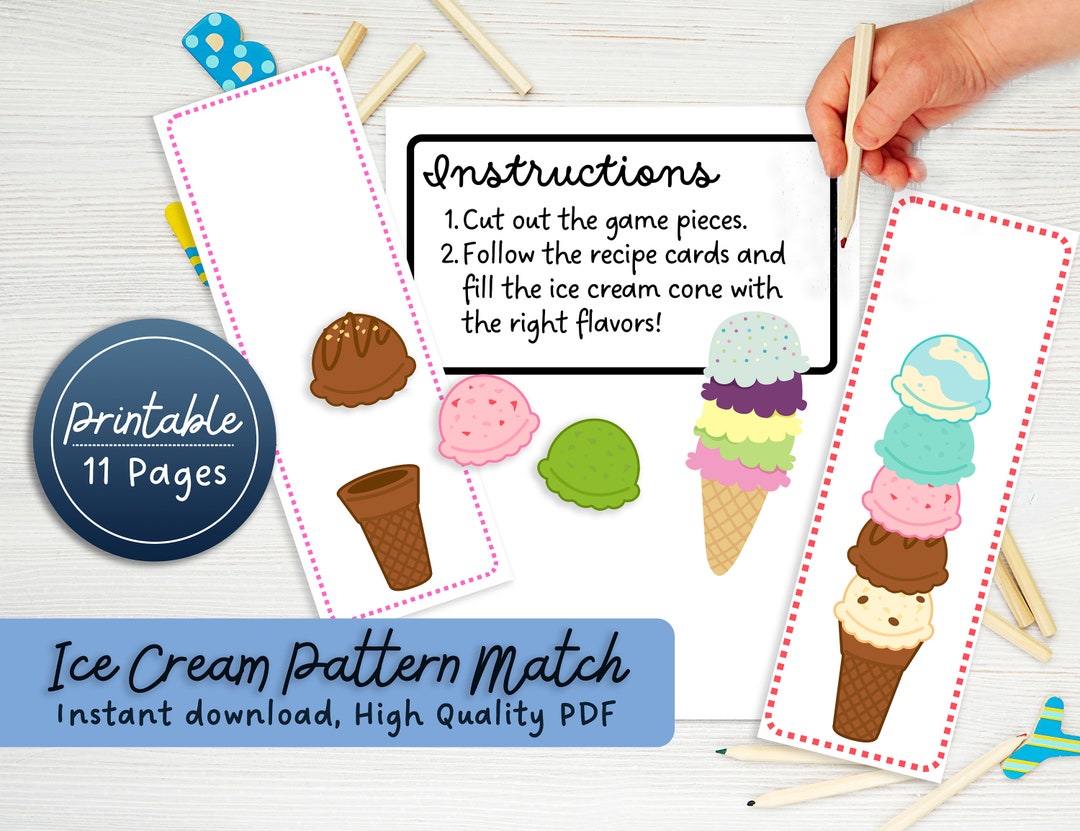 Ice Cream Shop Pretend Play | Pre-school Activity Count Game Match ...