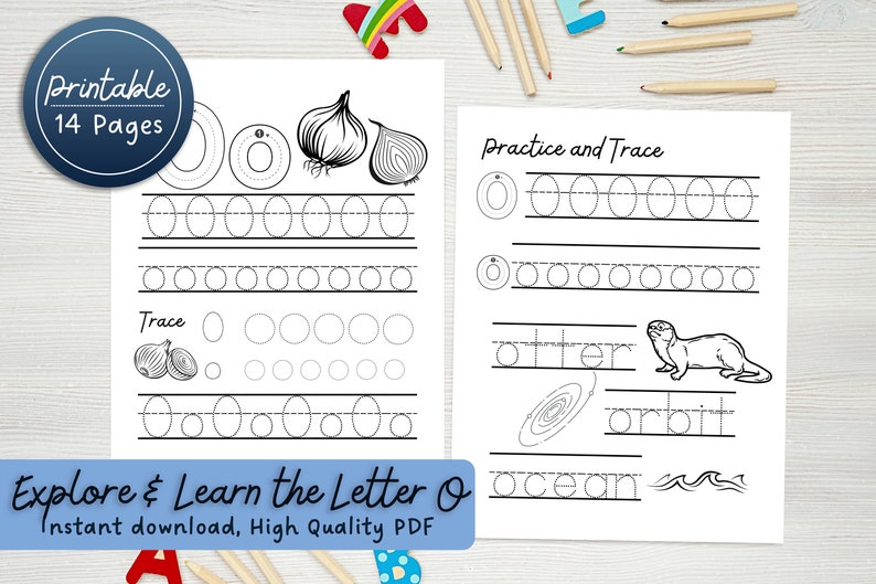 Letter of the Week O Alphabet Learning Preschool - Etsy Canada