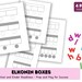 Sound Elkonin Boxes Blank Word Work CVC Phonemic Awareness | Early ...