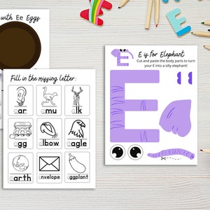 Letter of the Week E - Alphabet Learning, Preschool Worksheets ...