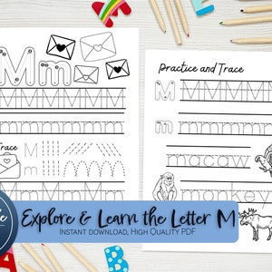 Letter of the Week M - Alphabet Learning, Preschool Worksheets ...