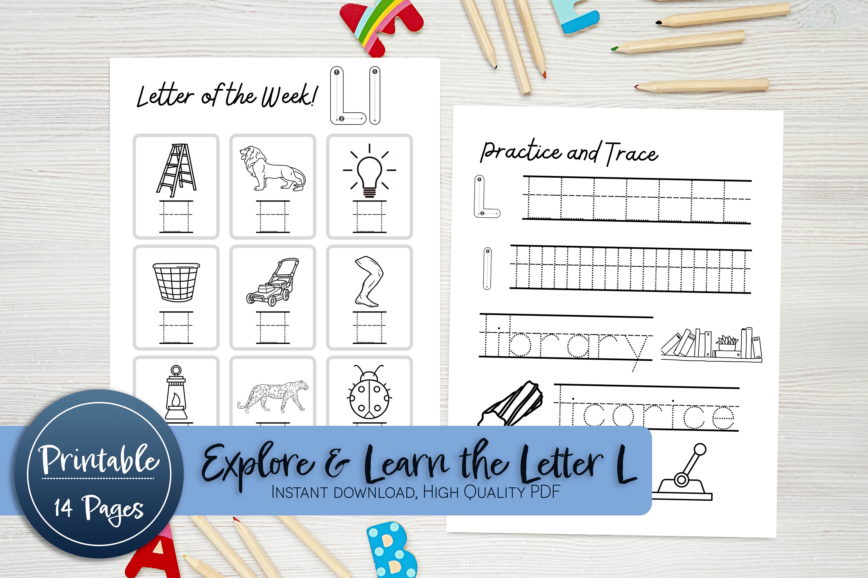 Letter of the Week L Alphabet Learning, Preschool Worksheets, Printable ...