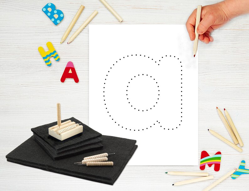 Montessori Alphabet Letter Pin Punch Activity | Fine Motor Preschool ...