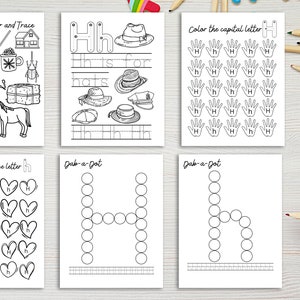 Letter of the Week H - Alphabet Learning, Preschool Worksheets ...