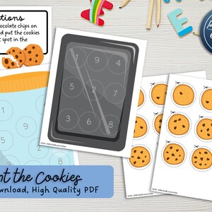 Count the Cookies | Math for Kids Pre-school Activities Worksheet ...