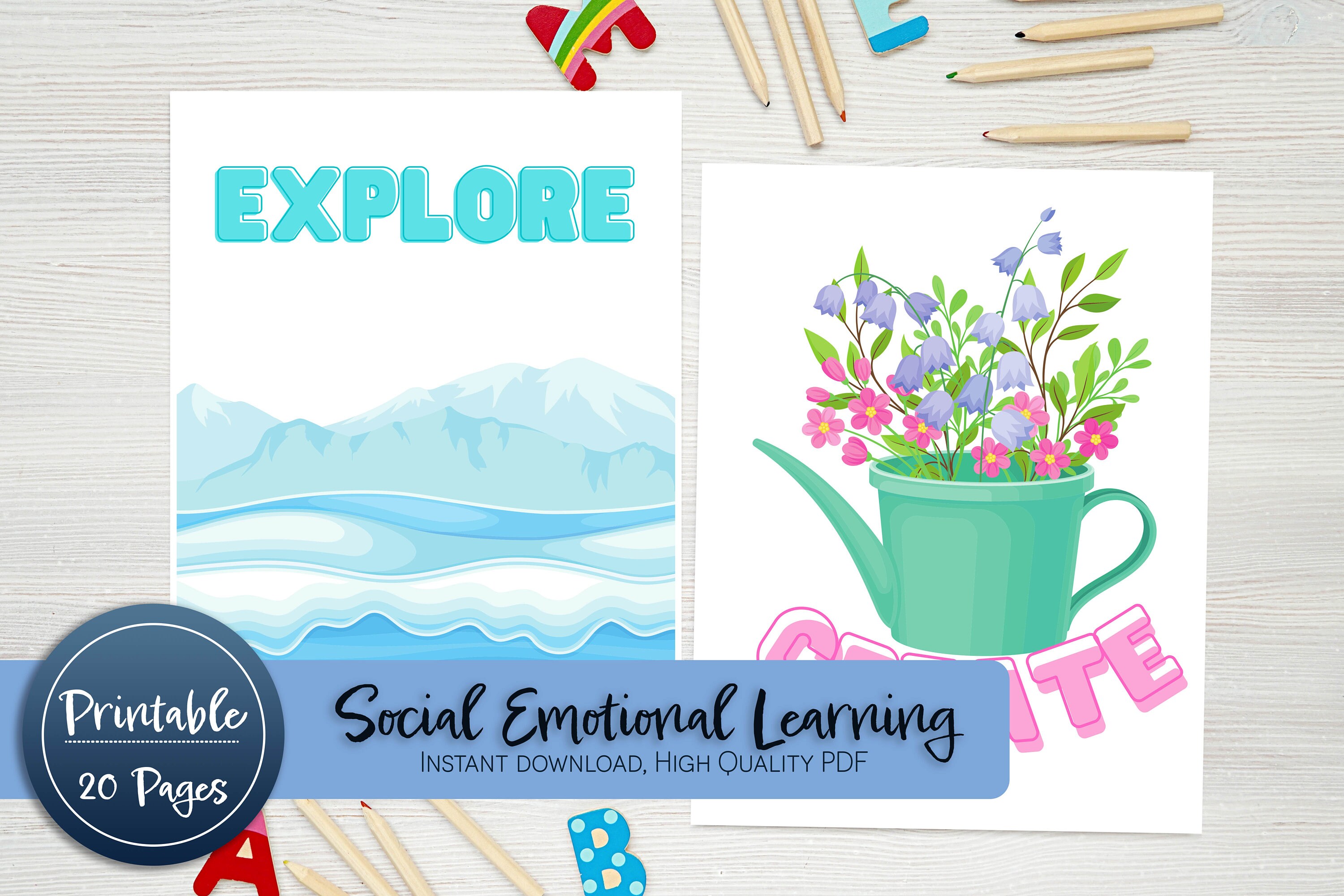 Emotion Cards Social Emotional Mindfulness Toddler - Etsy