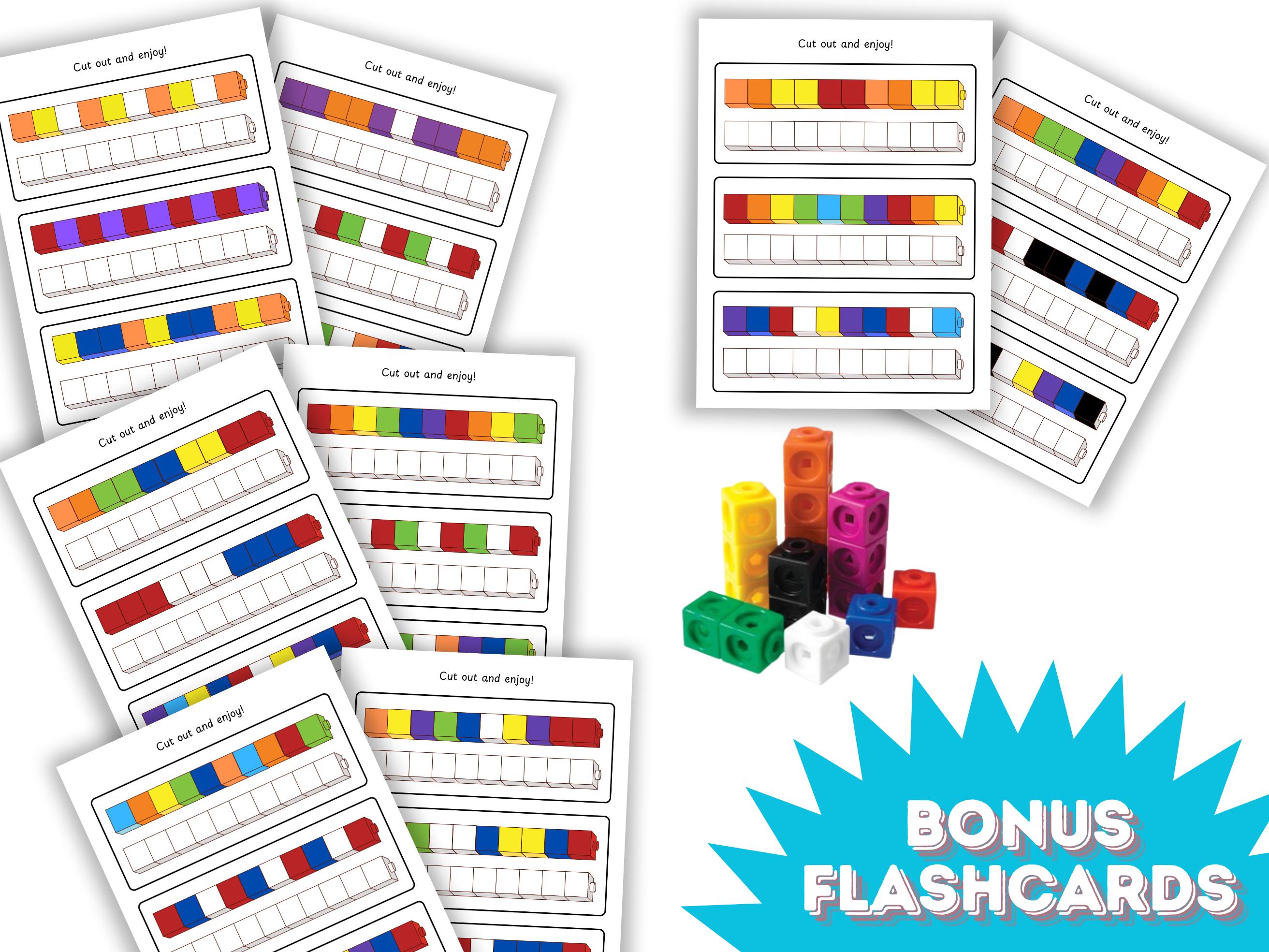 Patterns With Snap Cubes, Pattern Copy Cards, Counting or Connecting Cubes, Color Recognition ...